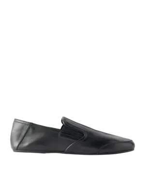 JAMIE HALLER The Wushu Leather Slippers - Black