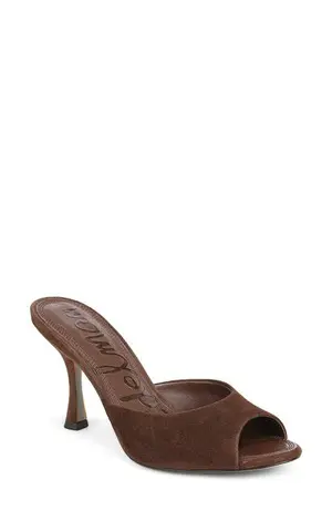 Sam Edelman Jeanie Slide Sandal - Java Brown Suede