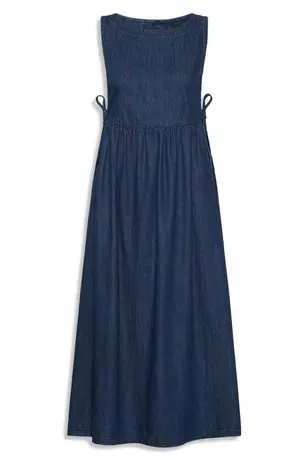 Max Mara Sleeveless Cotton Denim Dress