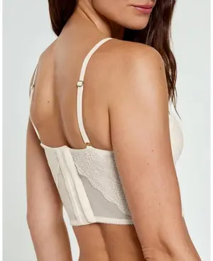 Pepper Lace Corset Top - Ecru