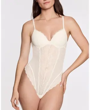 Pepper Lace Lift Up Teddy - Ecru