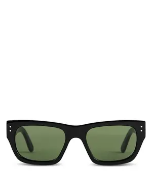TOTEME Voyager Rectangular Sunglasses - Black