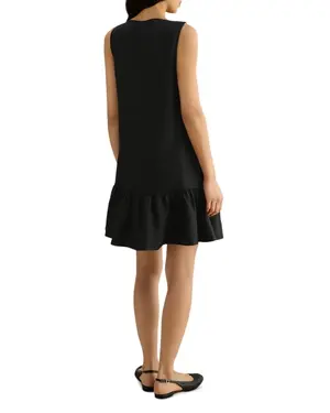 HOBBS LONDON Ilana Linen Dress With Ruffled Hem