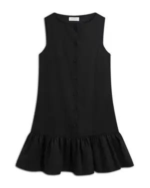 HOBBS LONDON Ilana Linen Dress With Ruffled Hem