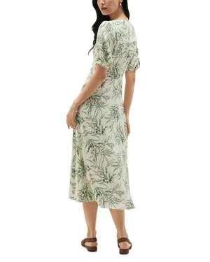 HOBBS LONDON Florentina Floral Print Midi Dress