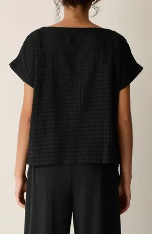Eileen Fisher Ballet Neck Boxy Top