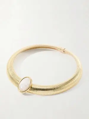 JULIETTA Opyum Pleated Moonstone Necklace