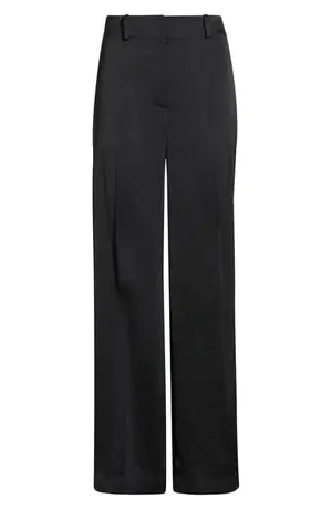 Theory Classic Straight Leg Satin Pants