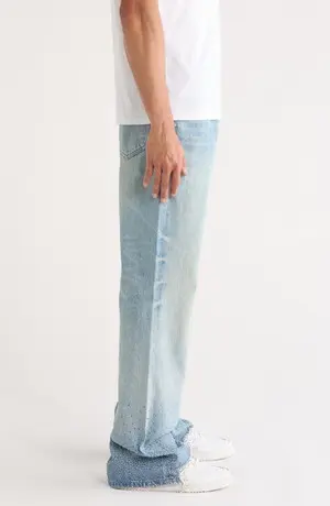 PURPLE BRAND High Contrast Embellished Bootcut Jeans