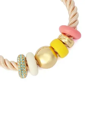 Kurt Geiger Mixed Media Beaded Cord Bracelet