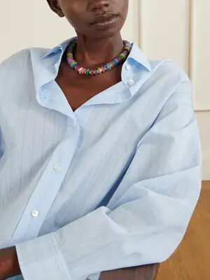 JULIETTA Mira Rhodium-plated Stone Beaded Necklace