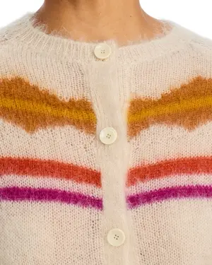 Isabel Marant Étoile Molly" Striped Mohair Blend Cardigan