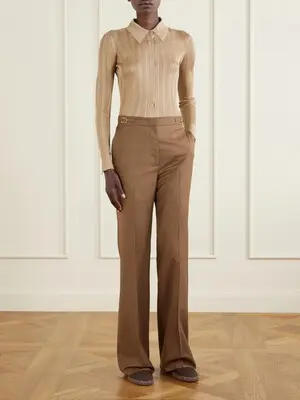 Gabriela Hearst Tamar Ribbed Silk Shirt