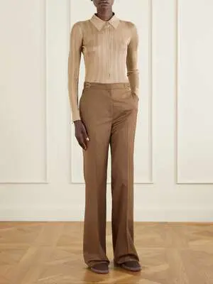 Gabriela Hearst Tamar Ribbed Silk Shirt