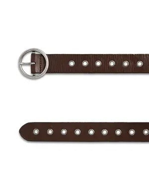 MOTHER The Leather Belt - Racer