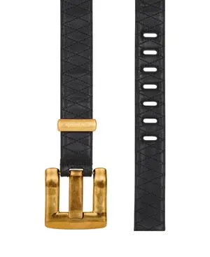 Balmain Anthem Smooth Leather Belt