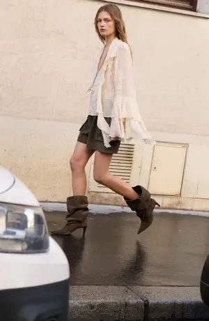 Mango Suede Shorts