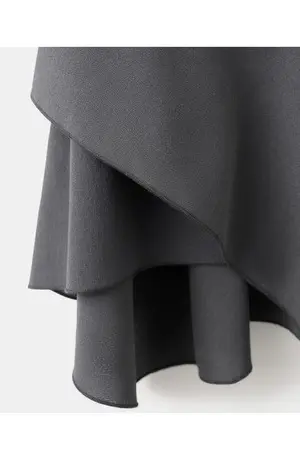 Mango Ruched Asymmetric Hem Minidress