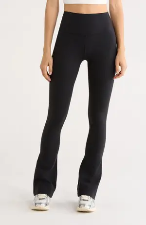 Splits59 Raquel High Waist Supplex Flare Leg Pants - Black