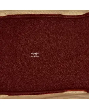Hermès Pursangle Tote Canvas With Leather - Neutral