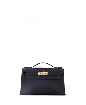 Hermès Kelly Pochette Swift - Black
