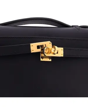 Hermès Kelly Pochette Swift - Black