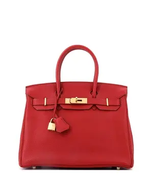 Hermès Birkin 30 Handbag Red Togo With Gold Hardware - Rouge Garance