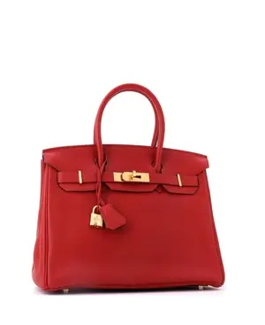 Hermès Birkin 30 Handbag Red Togo With Gold Hardware - Rouge Garance