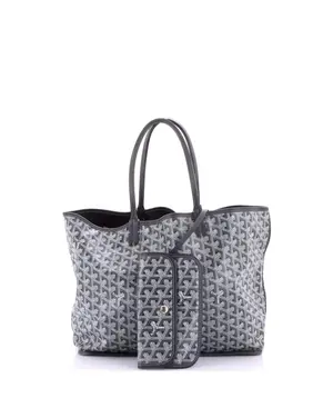 Goyard Pm Anjou Reversible Tote Coated Canvas - Gray