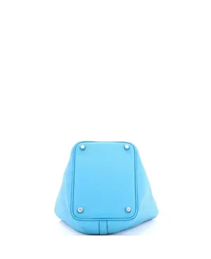 Hermès Pm Picotin Lock Bag Clemence - Blue