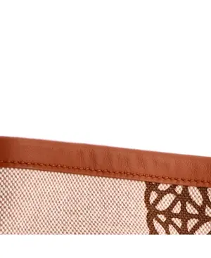 Hermès 28 Sac Steeple Tote Printed Toile With Leather - Brown