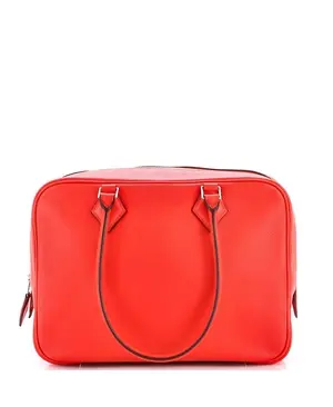 Hermès 28 Plume Bag Evercolor - Red