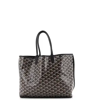 Goyard Pm Anjou Reversible Tote Coated Canvas - Black