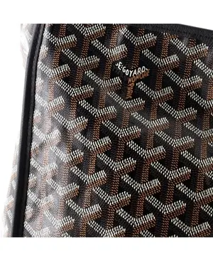 Goyard Pm Anjou Reversible Tote Coated Canvas - Black