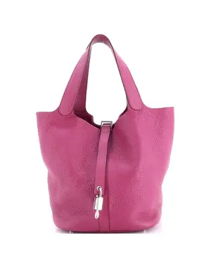 Hermès Gm Picotin Lock Bag Clemence - Pink