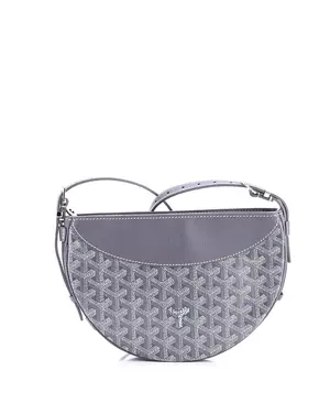 Goyard Hirondelle Shoulder Bag Coated Canvas And Leather Gray