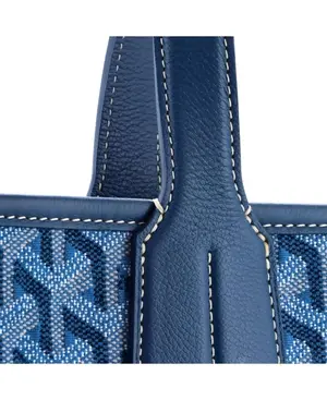 Goyard Pm Villette Tote Coated Canvas - Blue