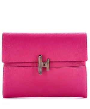 HERMÈS Cinhetic Clutch Chevre Mysore
