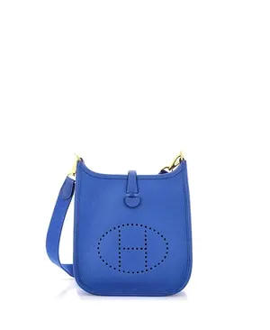 Hermès Tpm Evelyne Bag Gen Iii Maurice - Blue