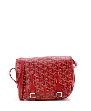 Goyard Pm Belvedere Messenger Bag Coated Canvas With Leather