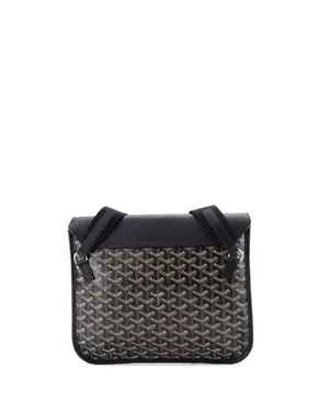 Goyard Coursier Messenger Bag Coated Canvas And Leather - Black