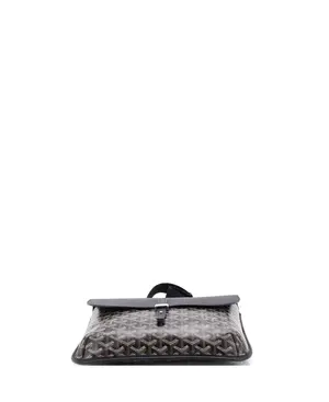 Goyard Coursier Messenger Bag Coated Canvas And Leather - Black