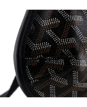 Goyard Coursier Messenger Bag Coated Canvas And Leather - Black