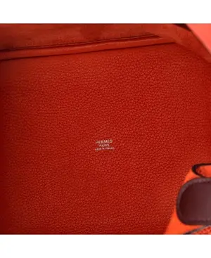 Hermès Mm Picotin Lock Bag Clemence - Orange