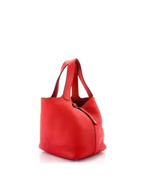 Hermès Mm Picotin Lock Bag Clemence - Red