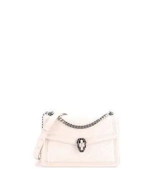 BVLGARI Small Serpenti Forever Shoulder Bag Quilted Leather - Neutral