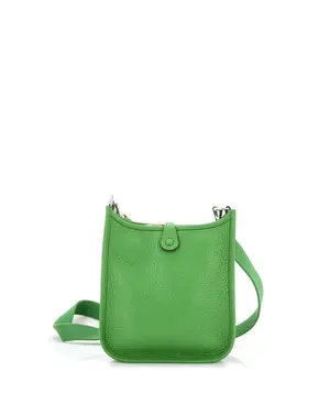 Hermès Tpm Long Strap Evelyne Bag Clemence - Green