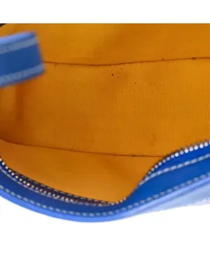 Goyard Hirondelle Shoulder Bag Coated Canvas And Leather - Blue