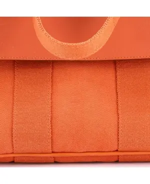 Hermès Pm Valparaiso Bag Toile And Leather