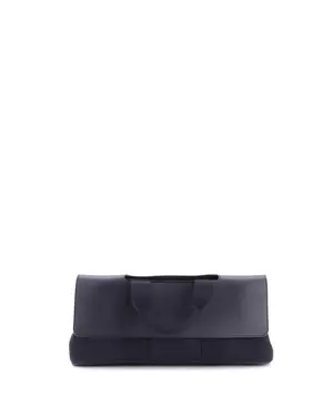 Hermès Pm Valparaiso East West Bag Toile And Leather - Black